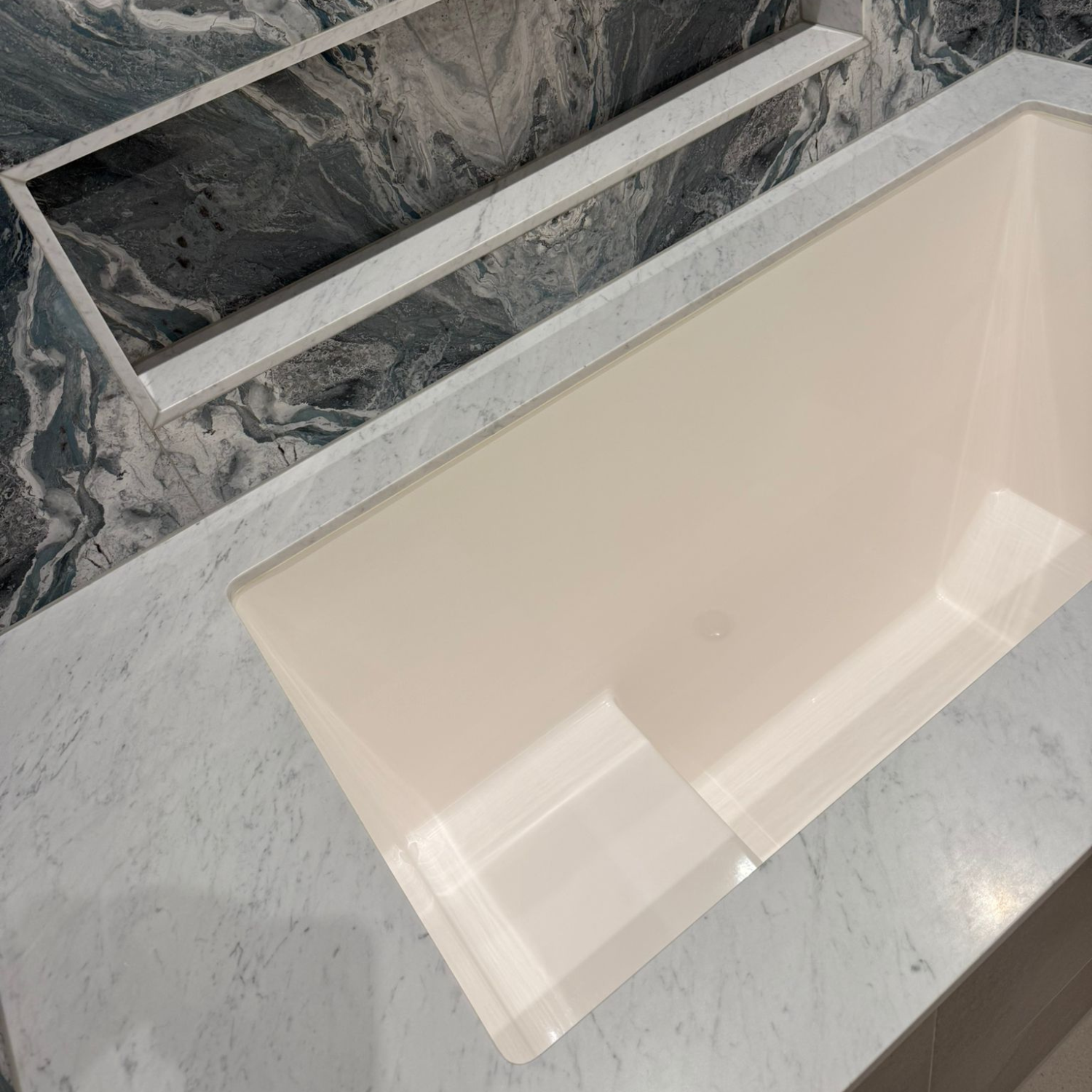 Deep Bathtub With Seat 1500 L x 700 W x 1000 Depth by Omnitub