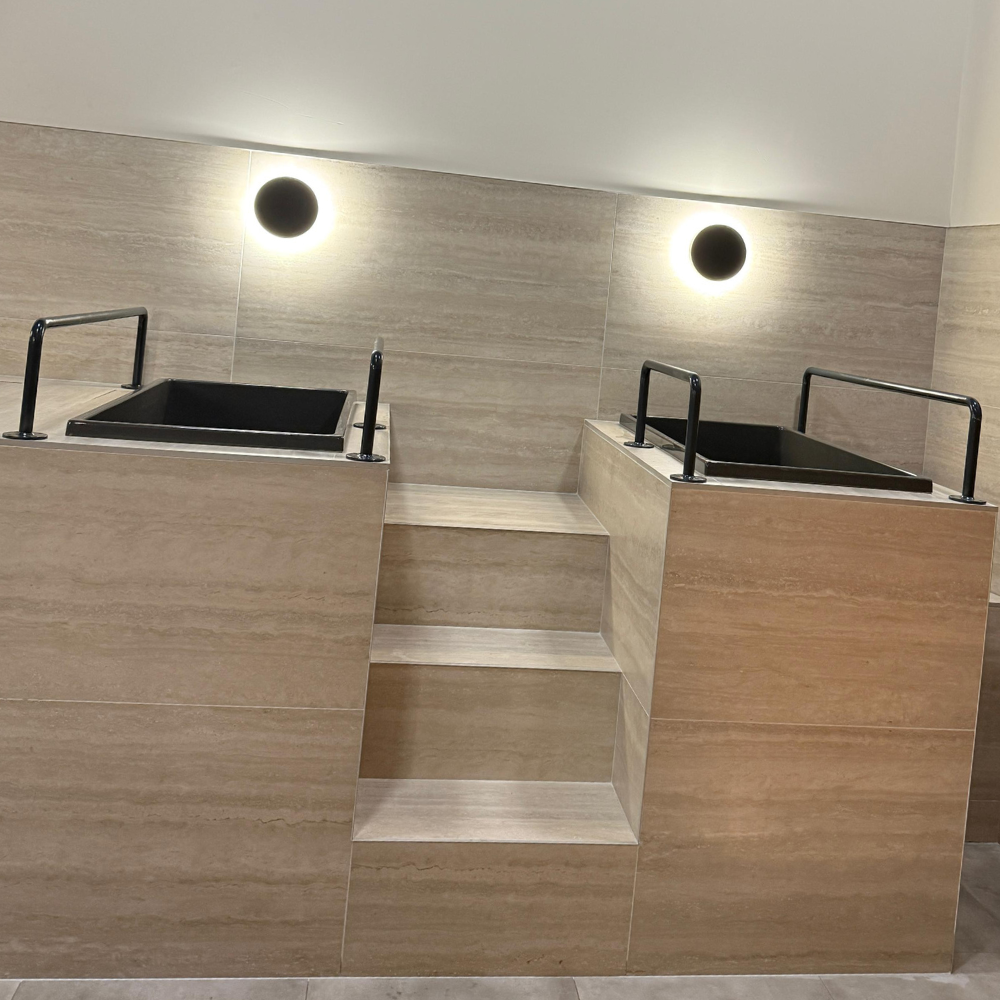 Deep Bathtub With Seat 1100 L x 600 W x 1000 Depth by Omnitub