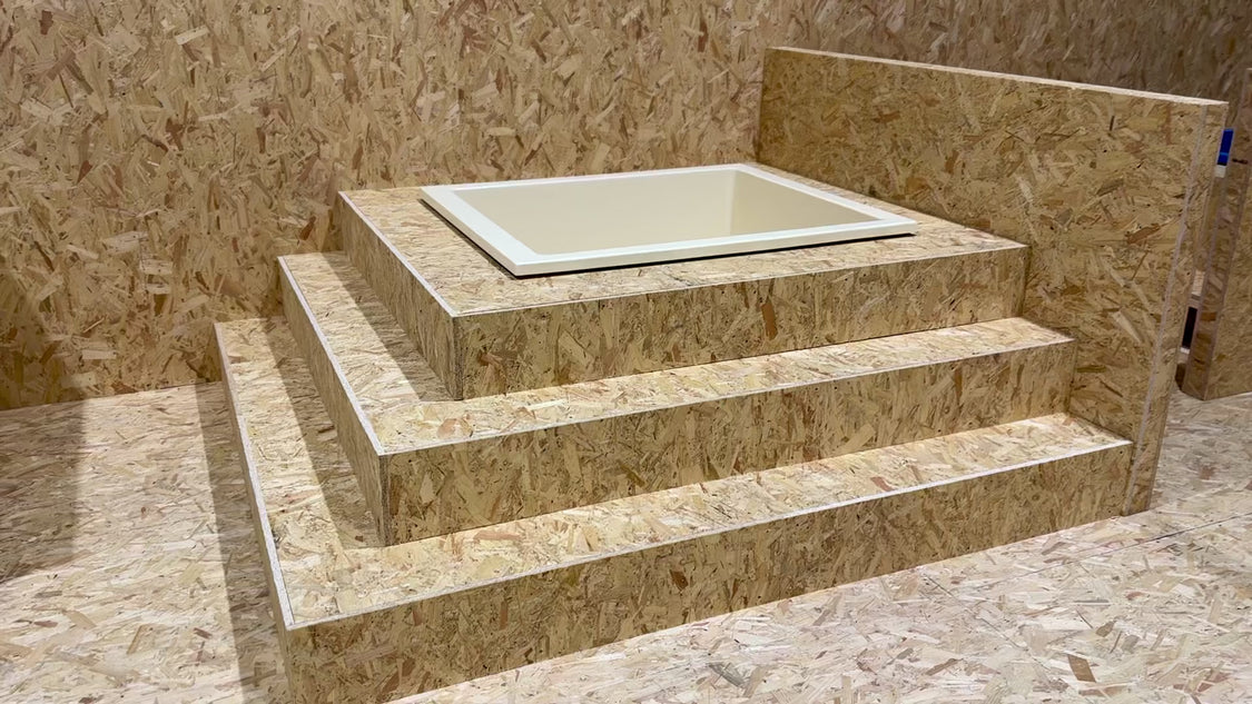 1400mm × 1200mm Deep Soaking Bath | 1.4m | 600mm Depth | Wide ...