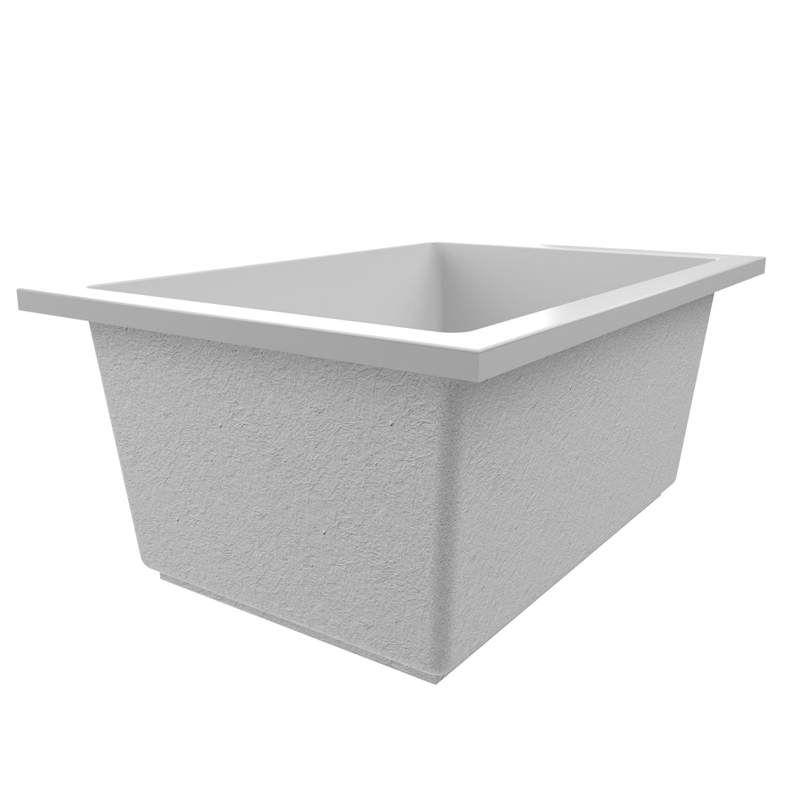 1300mm × 950mm Deep Soaking Bath | 1.3m | 600mm Depth | Rectangular ...