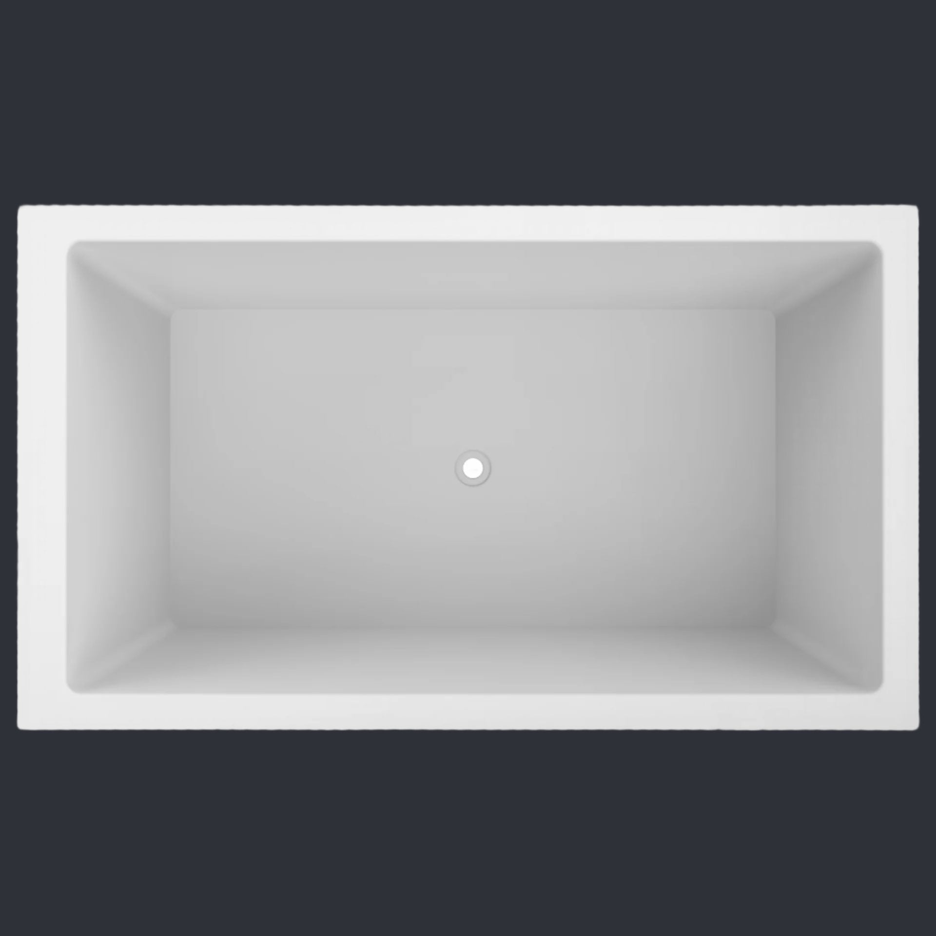 1800mm × 1050mm Deep Soaking Bath | 1.8m | 600mm Depth | Wide ...