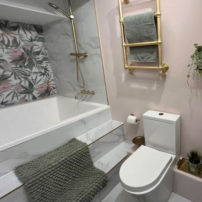 1400mm × 1200mm Deep Soaking Bath | 1.4m | 600mm Depth | Wide ...