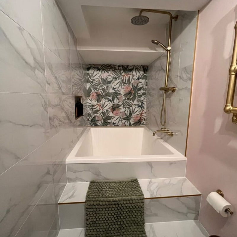 1400mm × 1200mm Deep Soaking Bath | 1.4m | 600mm Depth | Wide ...